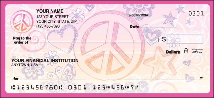 Peace Sign Checks - 2021 Sale: Up to 50% Off | Checks Unlimited