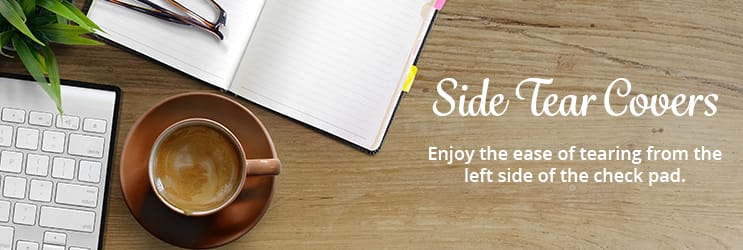 Side Tear Leather Checkbook Covers | Checks Unlimited