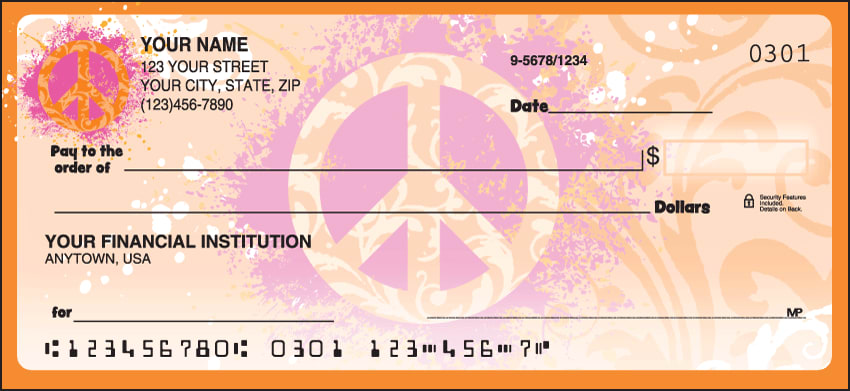 Peace Sign Checks - 2020 Sale: Up to 50% Off | Checks Unlimited